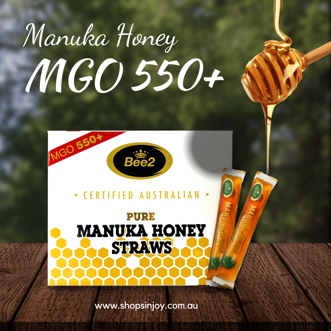 Bee2 Manuka Honey Straws MGO 550+ (with 2 Propolis Spray Gift) – SHOPSINJOY
