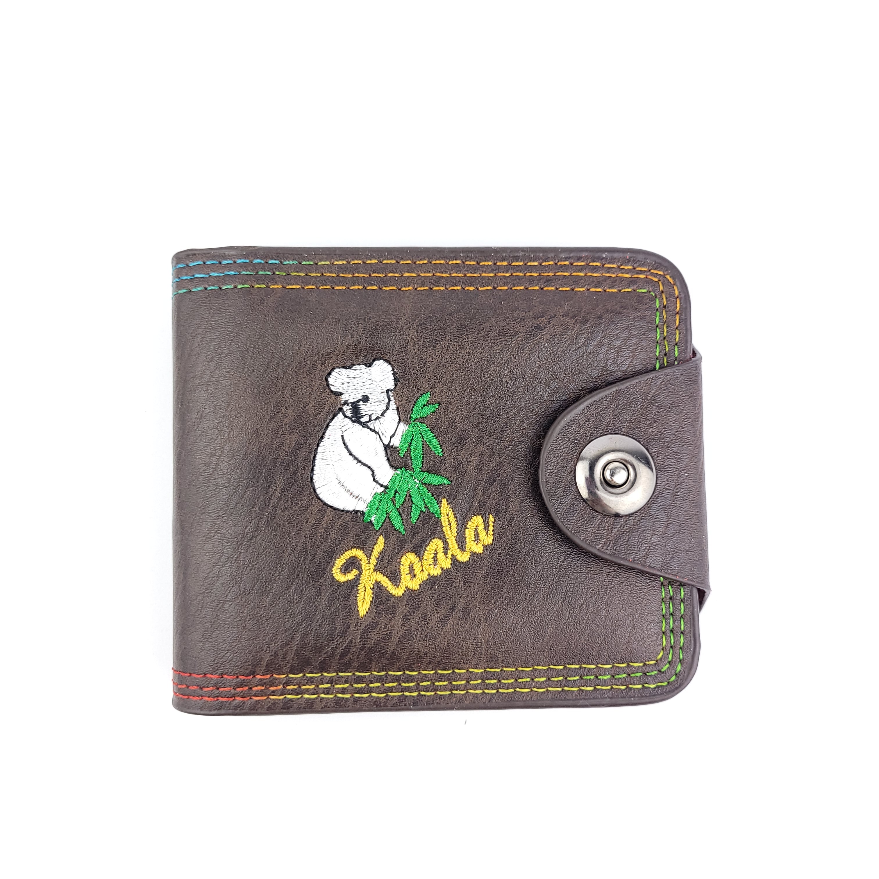 Mens Australian Animal Embroidered PU Leather Wallet – SHOPSINJOY