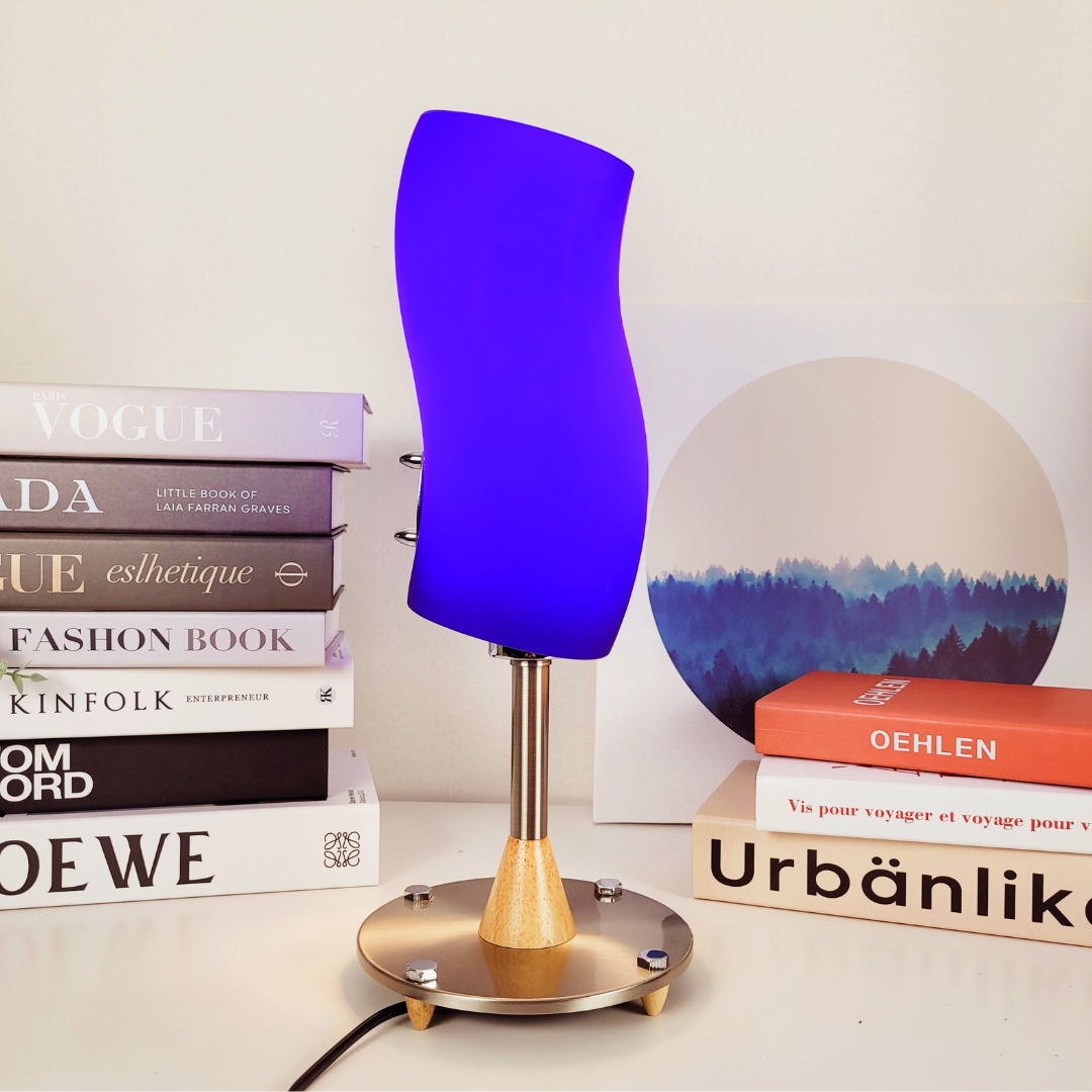 Legend Incandescent Desk Lamp Neptis-Blue Glass – SHOPSINJOY