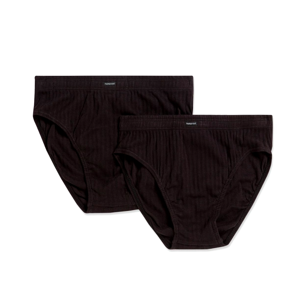 Holeproof Men's Cotton Rib Brief- Black – SHOPSINJOY